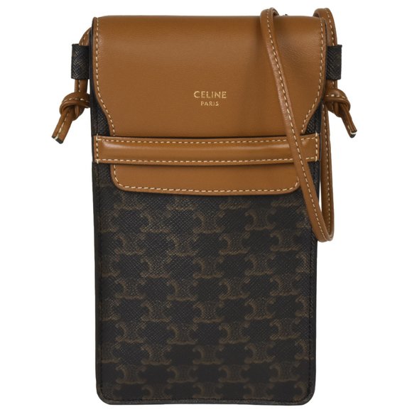 Celine | Bags | Celine Mobile Pouch Smartphone Case With Flap Triomphe ...